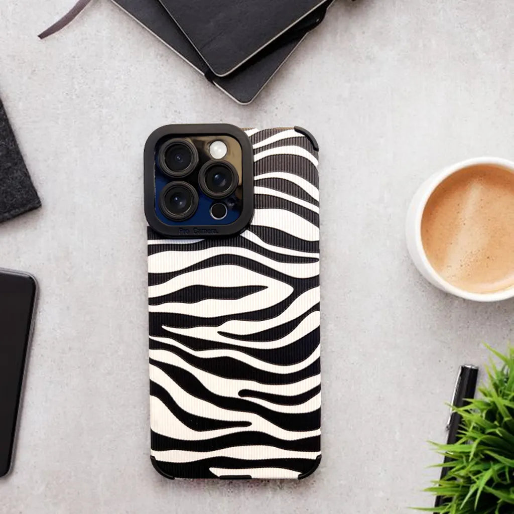 Mono Wavy Pattern iPhone Case – Gymlalla
